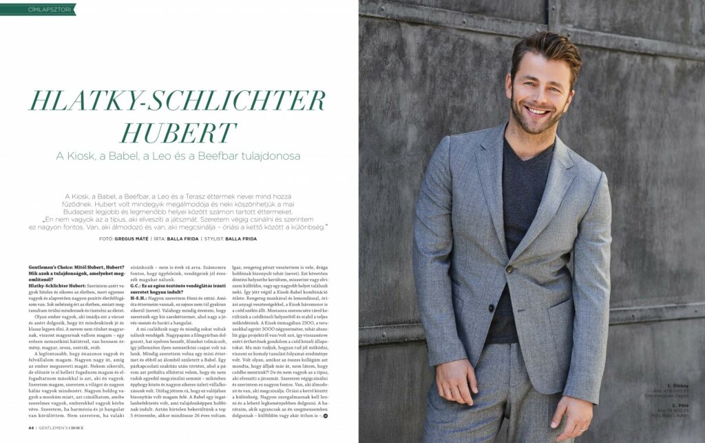 Gentlemen's Choice Magazine - Hlatky-Schlichter Hubert - Mate Gregus
